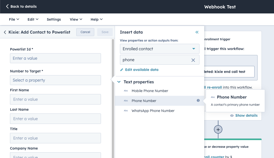 Hubspot Workflows How To Automate Adding Contacts To A Powerlist Kixie Powercall And Sms Help