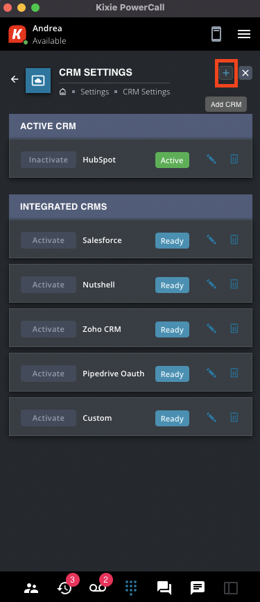 Connecting your CRM to Kixie – Kixie PowerCall & SMS | Help Center ...